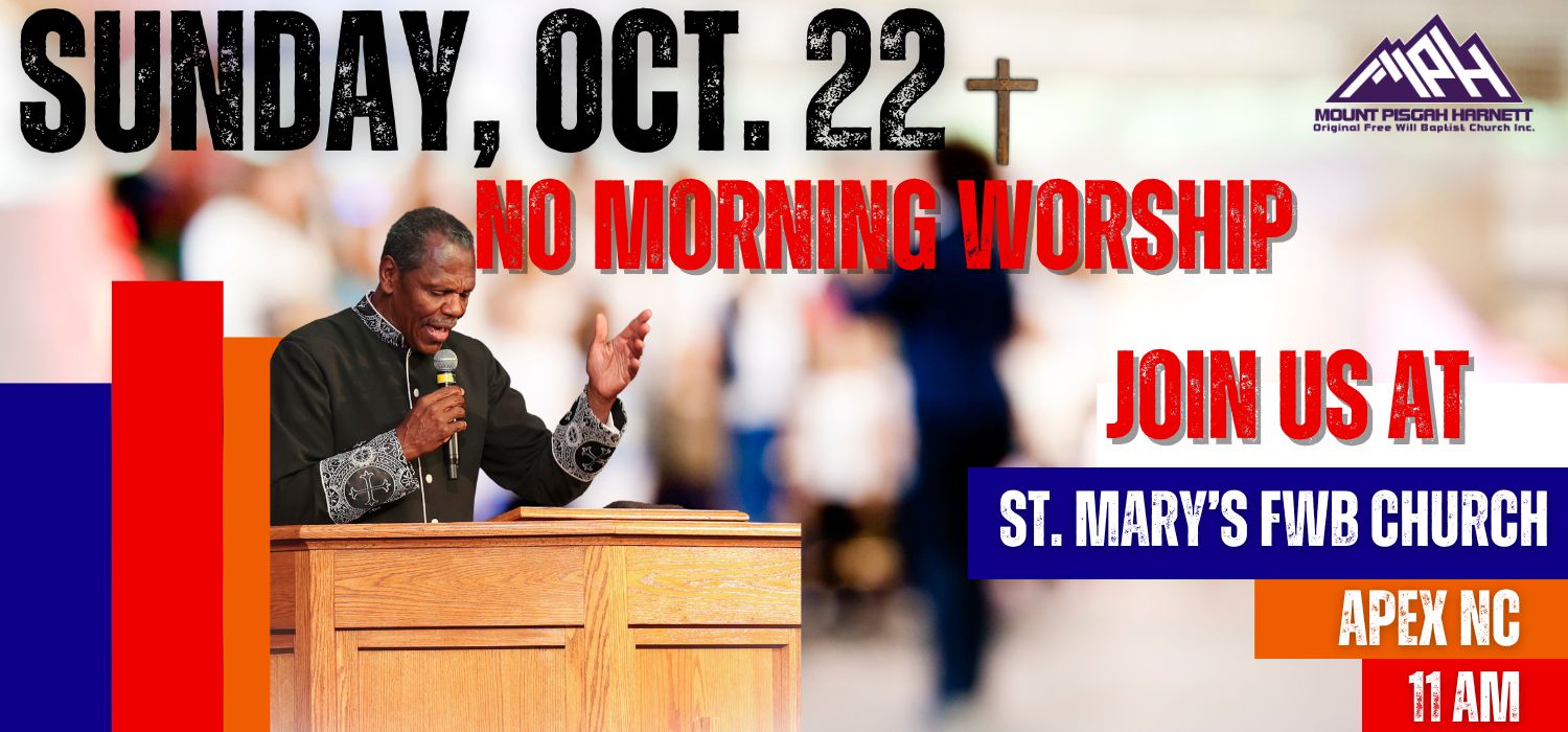 No Morning Worship Service on Sunday, October 22nd